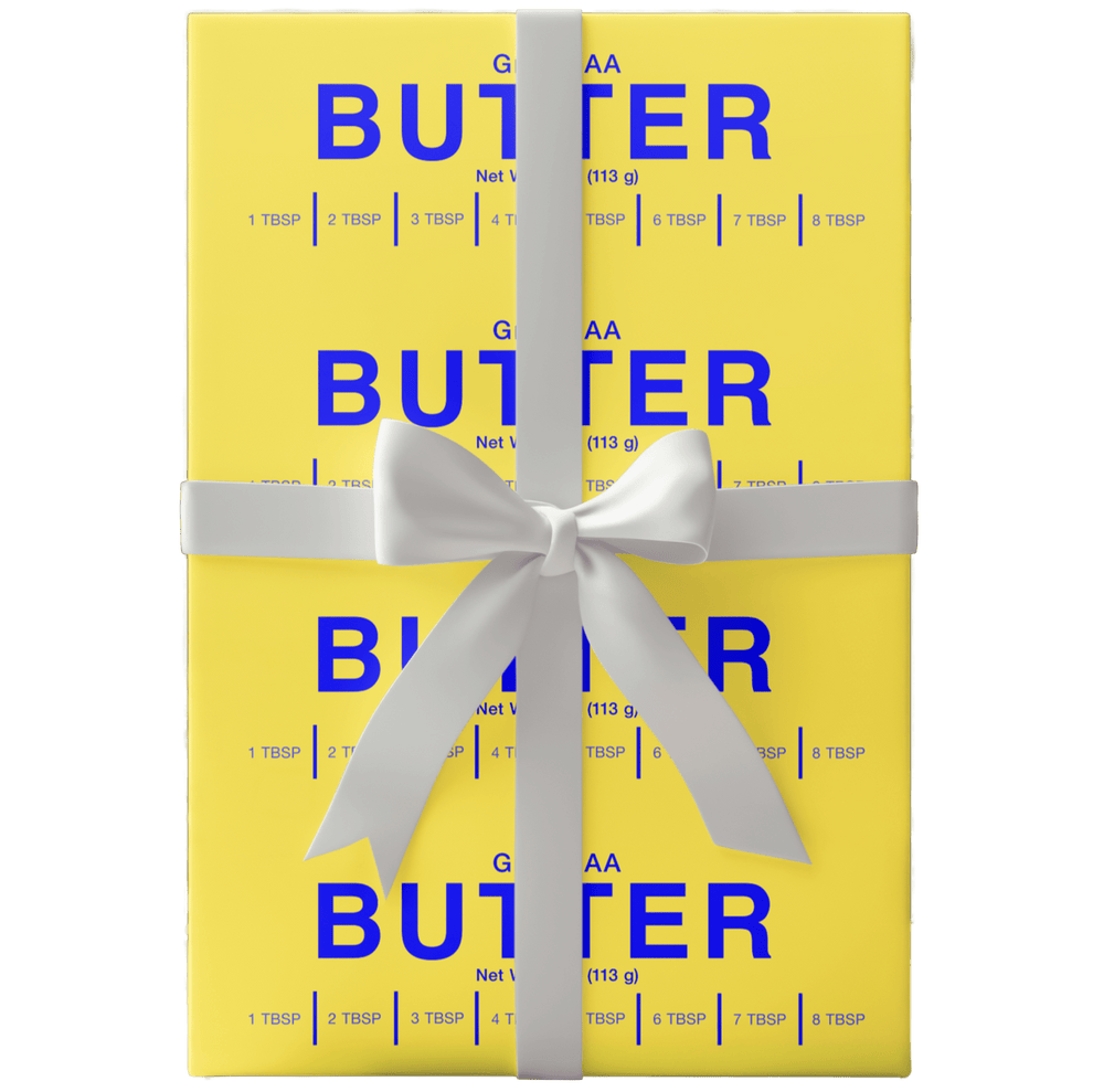 Butter Wrapping Paper 🧈 | Cute Butter Gift Wrap for Presents ...