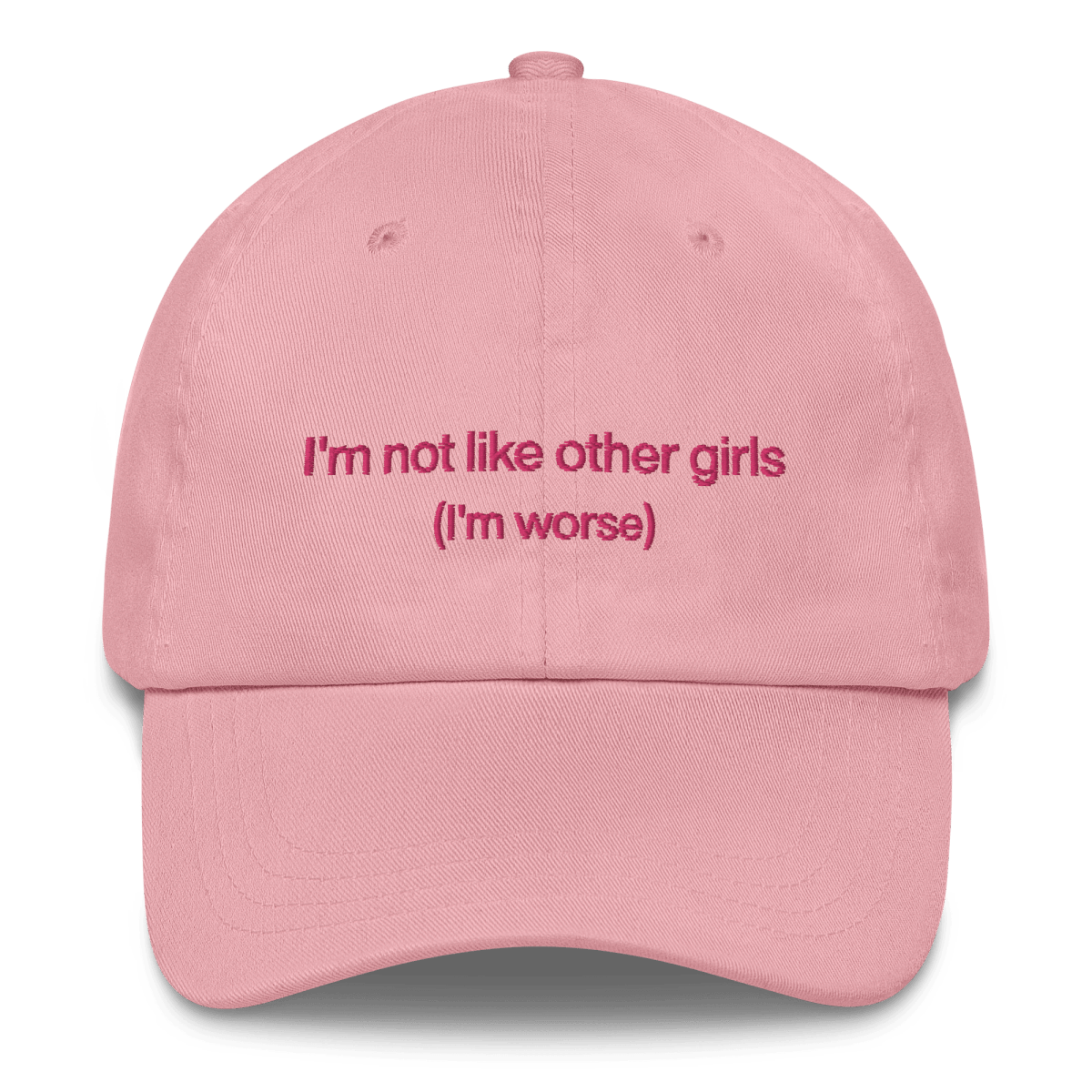 I'm not like the other girls Embroidered Hat – Polychrome Goods