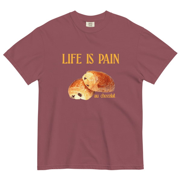 Life is Pain (au chocolat) T-shirt – Polychrome Goods