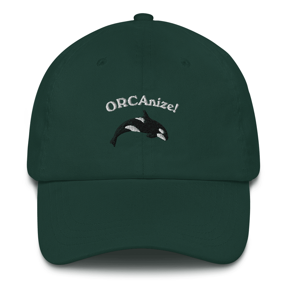 ORCAnize! Orca Embroidered Dad Hat – Polychrome Goods