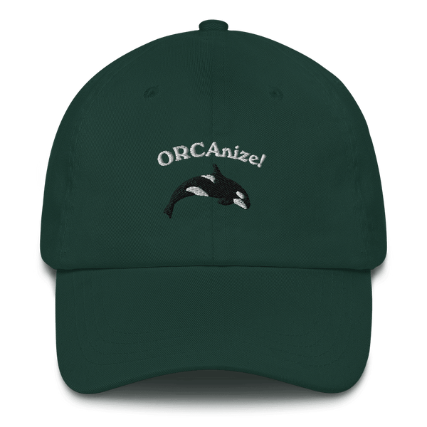 ORCAnize! Orca Embroidered Dad Hat – Polychrome Goods