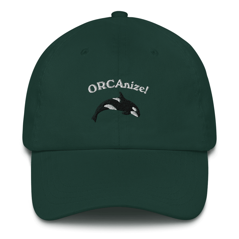 ORCAnize! Orca Embroidered Dad Hat – Polychrome Goods