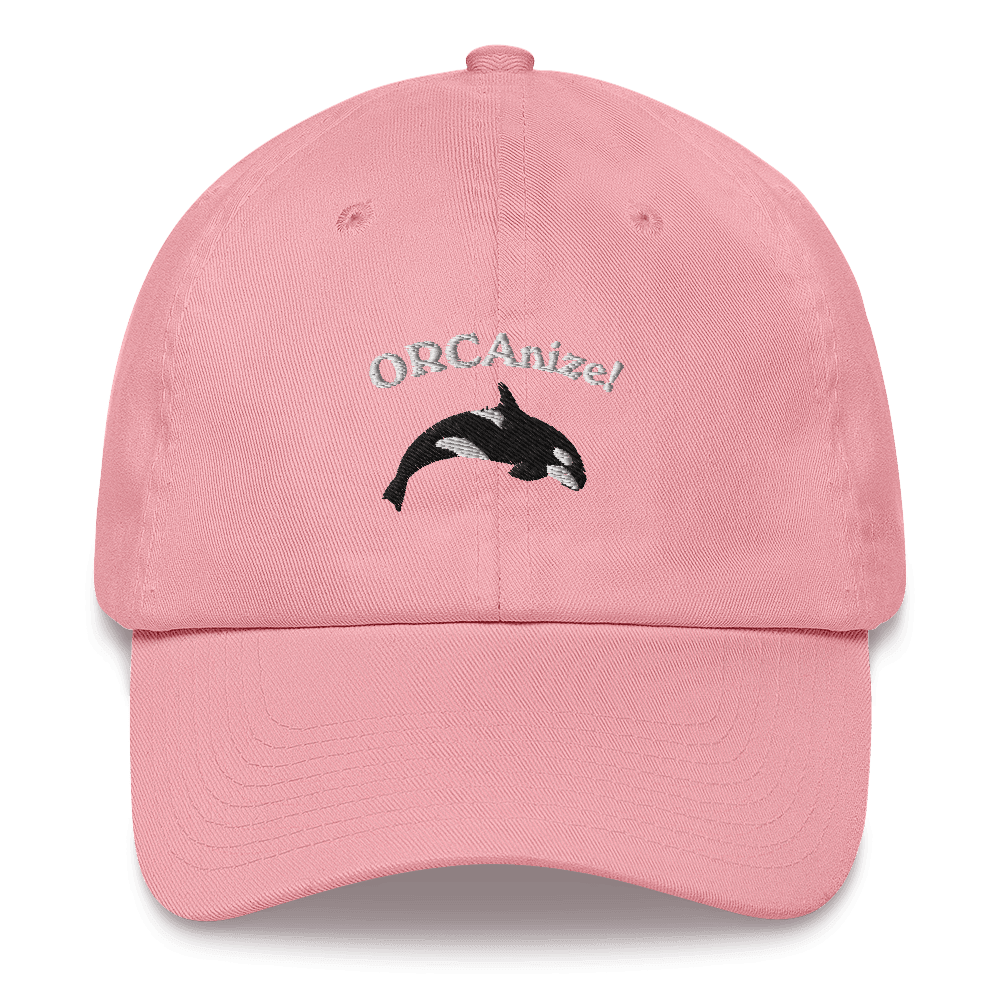 ORCAnize! Orca Embroidered Dad Hat – Polychrome Goods