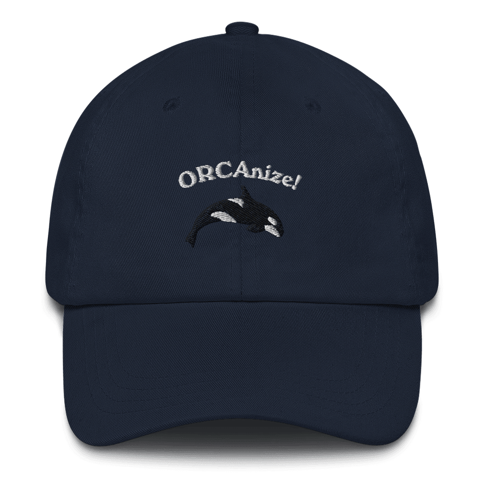 ORCAnize! Orca Embroidered Dad Hat – Polychrome Goods