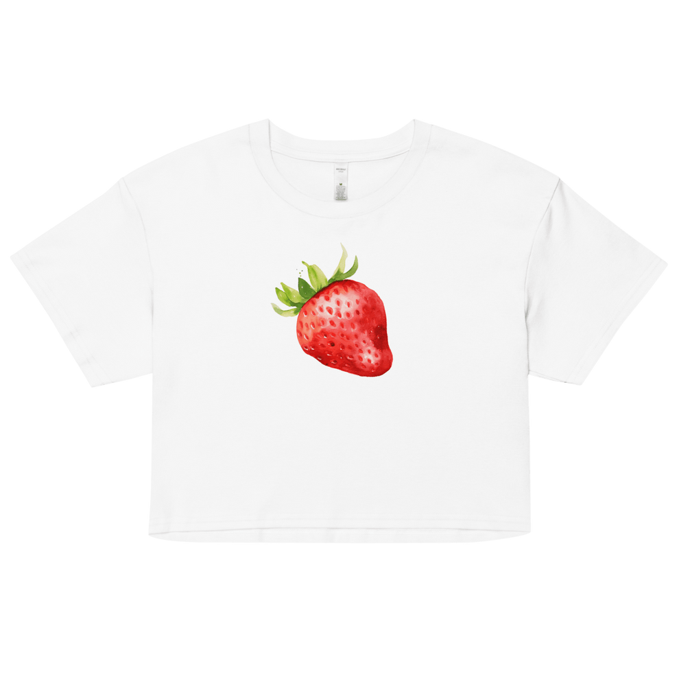 Summer Strawberry Crop Top