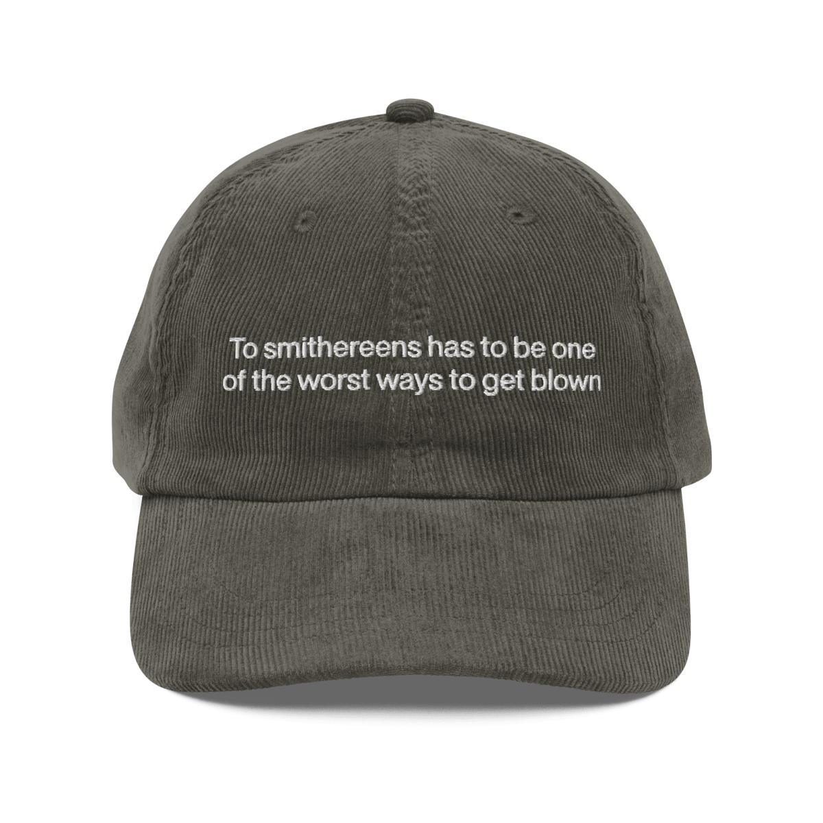 To smithereens has to be one of the worst ways to be blown Embroidered ...